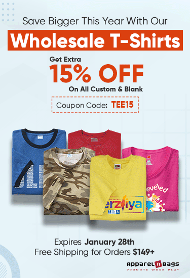 Get an Extra 15% T Shirts Discount on Wholesale Purchase: Offer ...